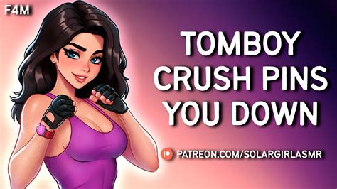 Tomboy Friend Pins You Down Wrestling Turns Into Kissing Soft Dom