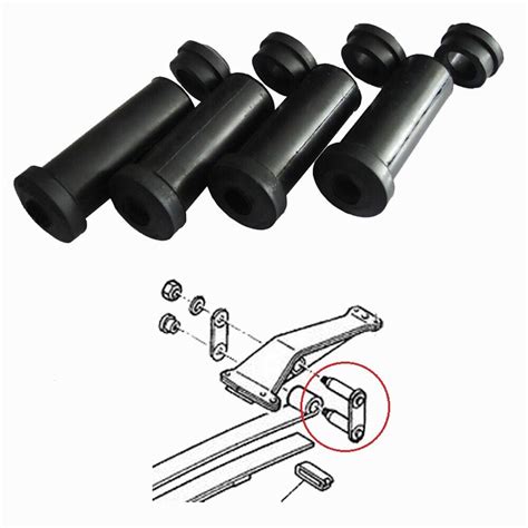 Kit silent blocs ressort a lames arrières pour Peugeot J5 Fiat Ducato