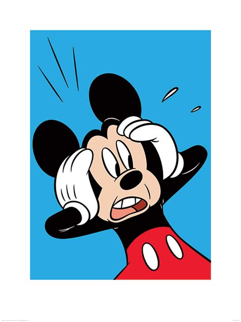 Mickey Mouse Shocked Art Print The Art Group