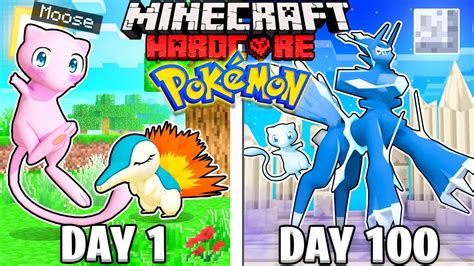 I Survived 100 DAYS As A Minecraft POKEMON Movie Minecraft Videos