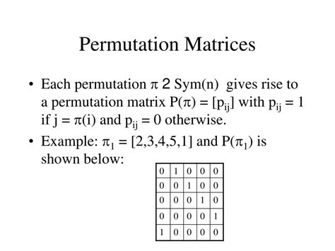 permutation matrix