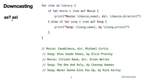 the swift programming language book type casting the video version youtube