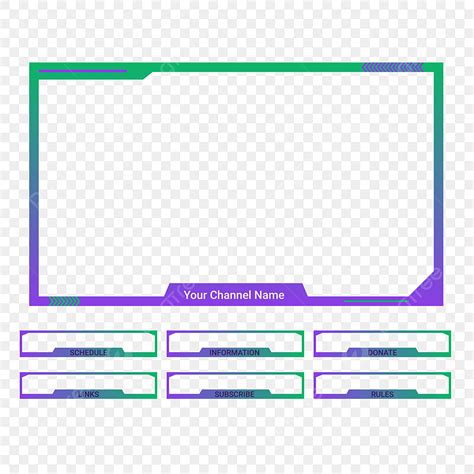 Stream Overlay Vector Art Png Abstract Green Streaming Overlay Green