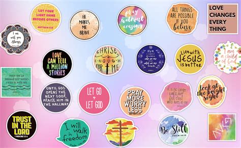 Amazon 100Pcs Jesus Christian Stickers Bible Faith Stickers