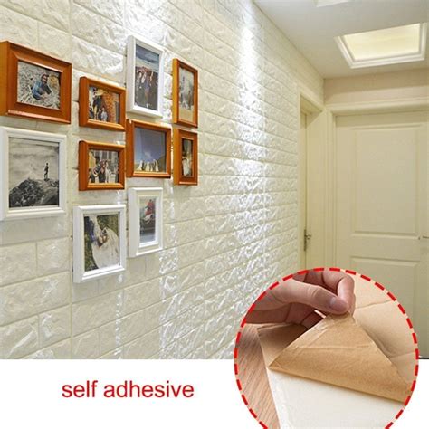 Placa Pared Auto Adhesiva Simil Ladrillo Decowall D Polpor