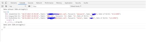 Javascript Trying To Iterate Over Json Array Of Objects But Its Empty Stack Overflow