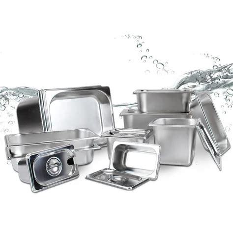 Approved Standard Sizes Gn Pan Food Gastronom Containers With Lid