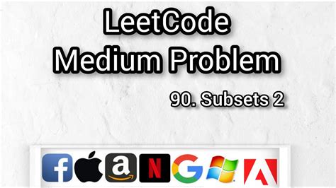 90 subsets 2 leetcode backtracking latest amazon interview question youtube
