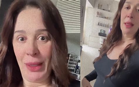 Gravidez De Claudia Raia Aos 55 Anos Atriz Exibe Barriga De Gravidez