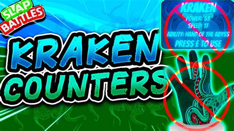 How To Counter The Kraken Glove In Slap Battles Roblox Youtube