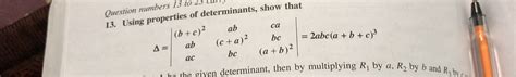 using properties of determinant prove that 3a a b a c b a 3b b c c a
