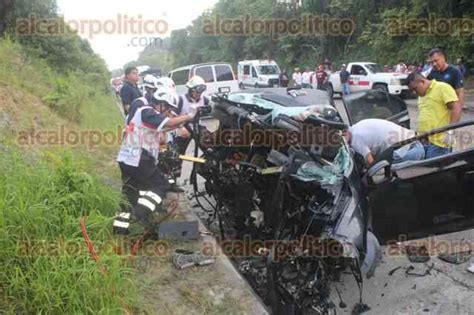 4 muertos y un lesionado deja fatal accidente en autopista México