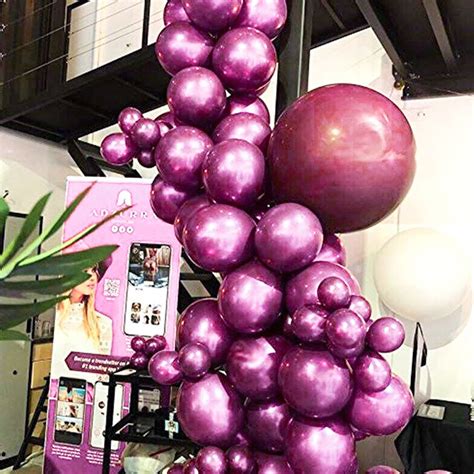 GetUSCart PartyWoo Metallic Pink Balloons 50 Pcs 12 Inch Metallic