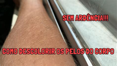 Como Descolorir Os Pelos Do Bra O Sem Arder Muito Pr Tico Youtube