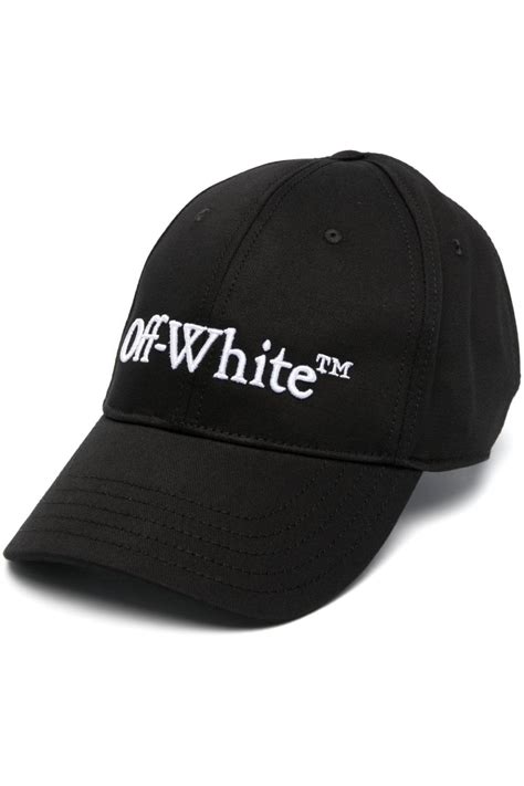 Off White Bookish Dril Baseball Cap Clothing From Circle Fashion Uk
