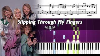 Abba Slipping Through My Fingers Piano Tutorial With Sheet Music