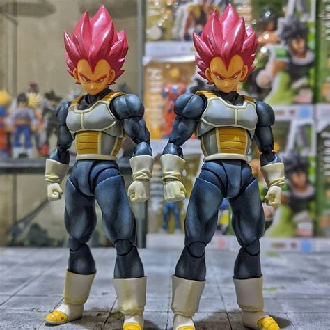 Vegeta Repaint Super Saiyan Blue Dragon Ball Goku Custom Action Figures