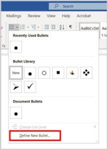 How To Create Custom Bullets In Microsoft Word