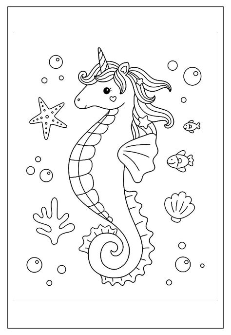 Desenhos De Cavalo Marinho Para Colorir Tudo Para Colorir
