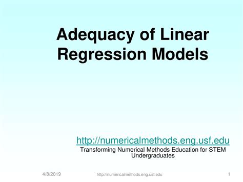 adequacy of linear regression models ppt download