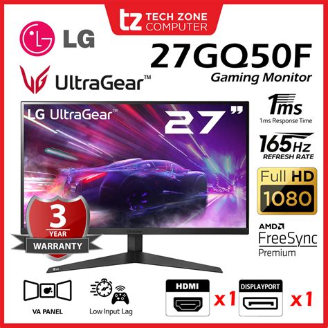 LG 27 27GQ50F UltraGear FHD VA 165Hz 1ms AMD Freesync Premium Gaming