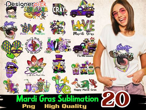 Mardi Gras Png Bundle Mardi Gras Sublimation Bundle Best Quality