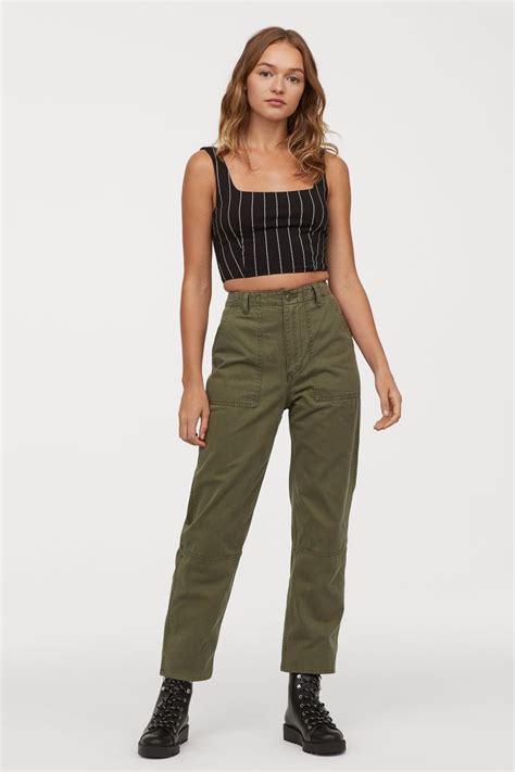 Khaki Cargo Pants Outfit 2023 ADDICFASHION