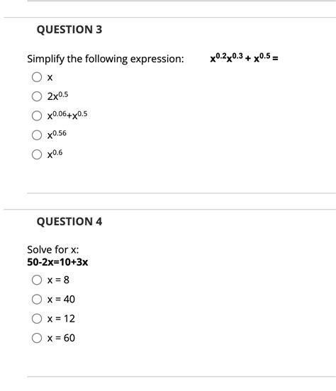 solved question 3 simplify the following expression