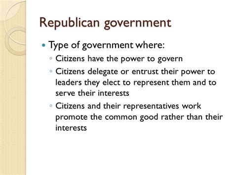 Republican Form Of Government