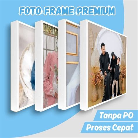Jual Paket Foto Cetak Foto Bingkai Fiber Block Tebal Ukuran R
