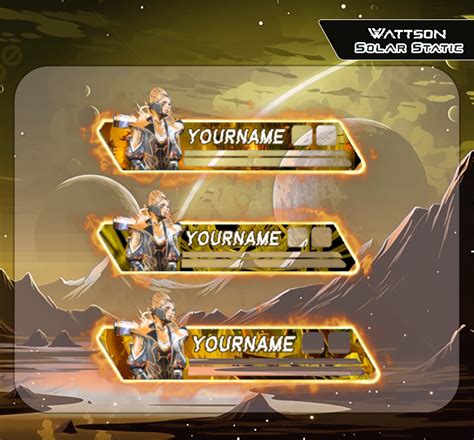 Apex Legends Wattson Solar Static Custom Health Bar Overlay For
