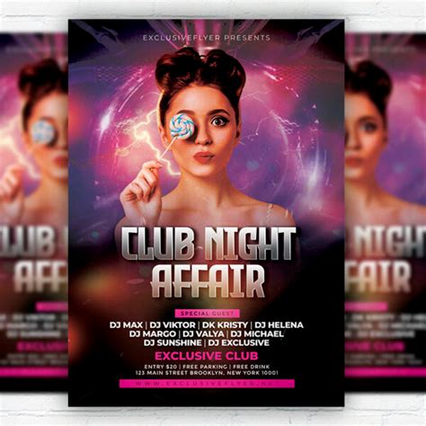 Club Affair Flyer PSD Template ExclusiveFlyer Free Flyer Templates