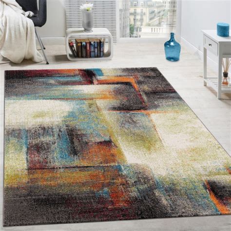 Tapis Salon Tendance Turquoise Tapis