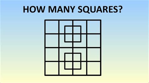 how to solve how many squares are in this picture learn the formula youtube