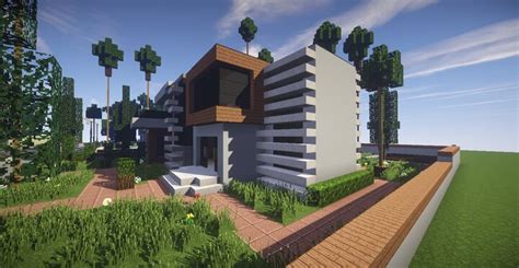 Minecraft Schematics Modern House Schematic House Modern Min