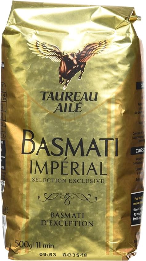 Taureau Ailé Riz Basmati Imperial 500 g Amazon fr Epicerie