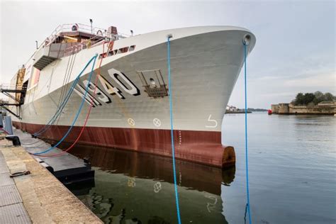 Beldefnews Tewaterlating Van De Belgische Mijnenjager Oostende In