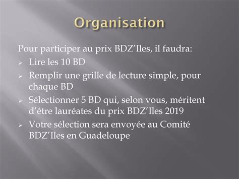PRIX BDZILES ème édition ppt télécharger