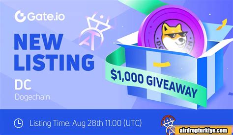 Gate io Dogechain DC Airdrop Fırsatı Airdrop Türkiye