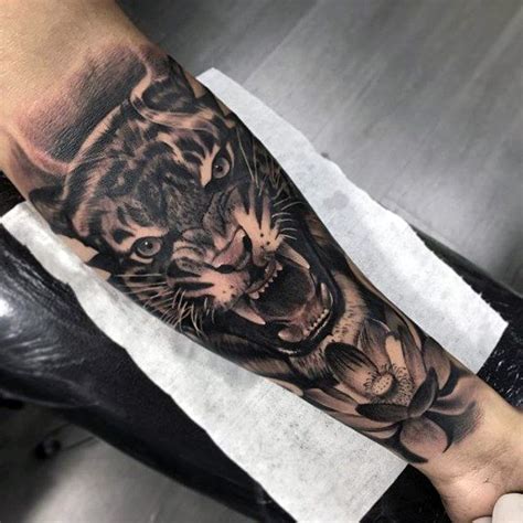 101 Forearm Sleeve Tattoo Designs For Men Tiger Tattoo Sleeve Half
