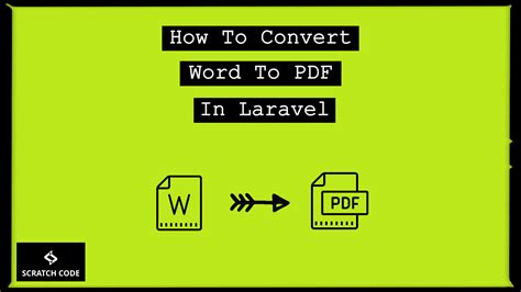 how to convert word to pdf in laravel scratch code
