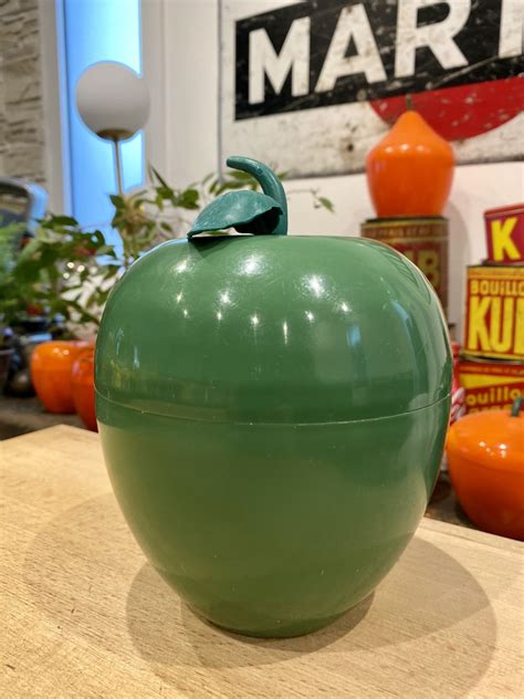 Seau à glaçons pomme verte vintage Luckyfind