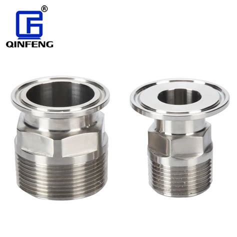 Bsp Pipe Fitting Hygienic Male Thread Ferrule Adapter With Tri Clamp