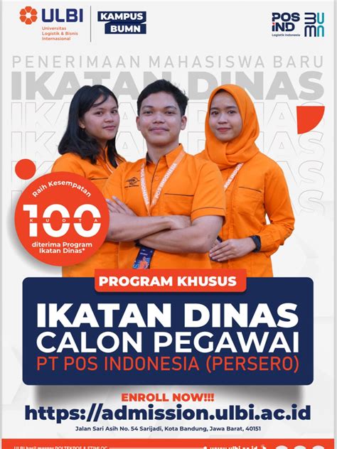 Pos Indonesia Dan ULBI Berkolaborasi Luncurkan Beasiswa Program Ikatan