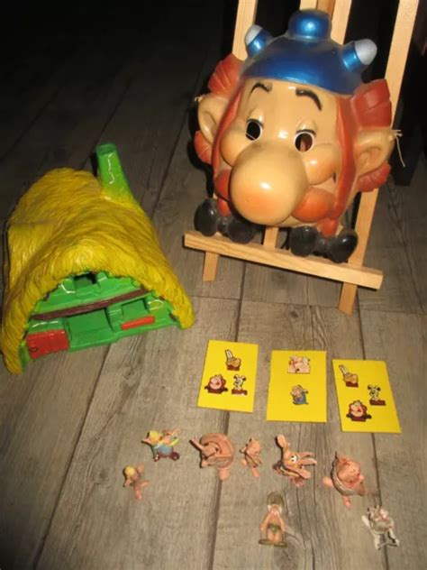 ASTÉRIX OBÉLIX Lot Maison Astérix figurines masque pins