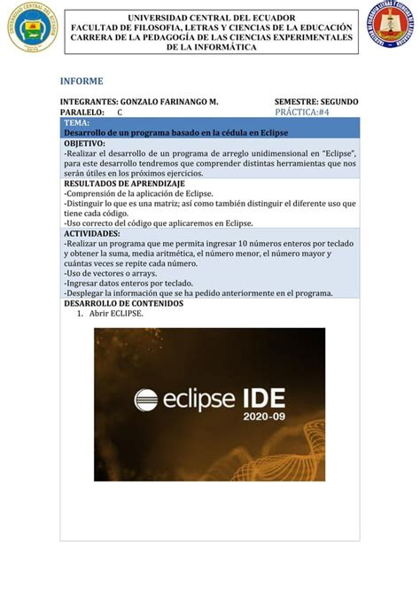 Programacion Ejercicio Unidimensional Convertido Pdf