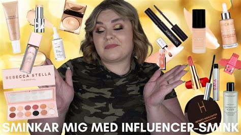 SMINKAR MIG MED SVENSKA INFLUENCER MÄRKEN YouTube