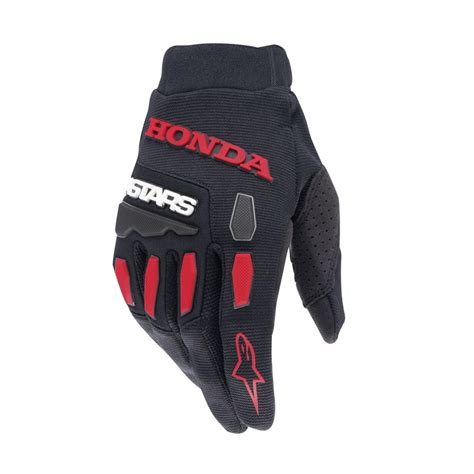 Motokrosové rukavice Alpinestars Full Bore Honda kolekce 2024 černo