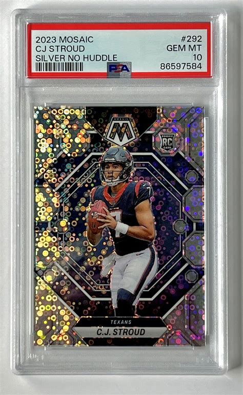 Cj Stroud Mosaic No Huddle Price Guide Sports Card Investor