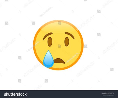 Vector Illustration Of Crying Face Emoji Royalty Free Stock Vector 1667028772